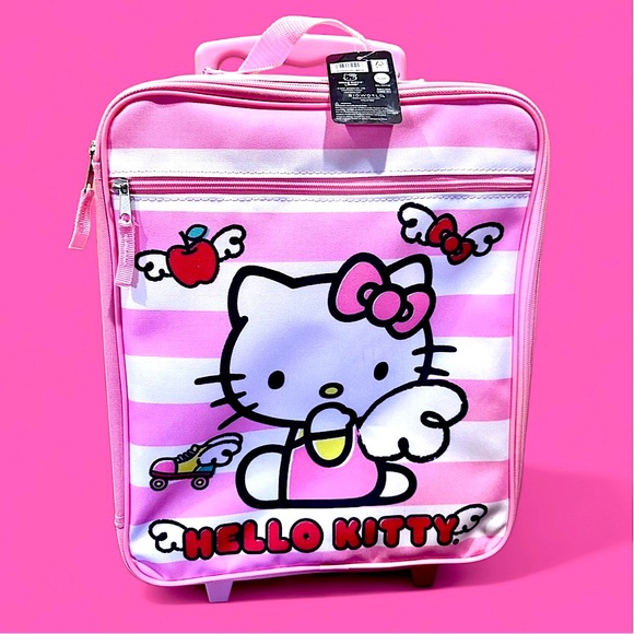 Hello Kitty | Accessories | Hello Kitty 6inch Fabric Roller Suitcase ...